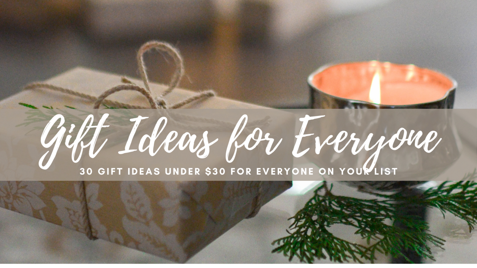 Gift Ideas for Everyone: 30 Gift Ideas under $30 for everyone on your ...